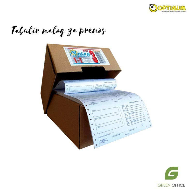 Tabulir - Nalog za prenos (obrazac 3) 1+1 | Green Office